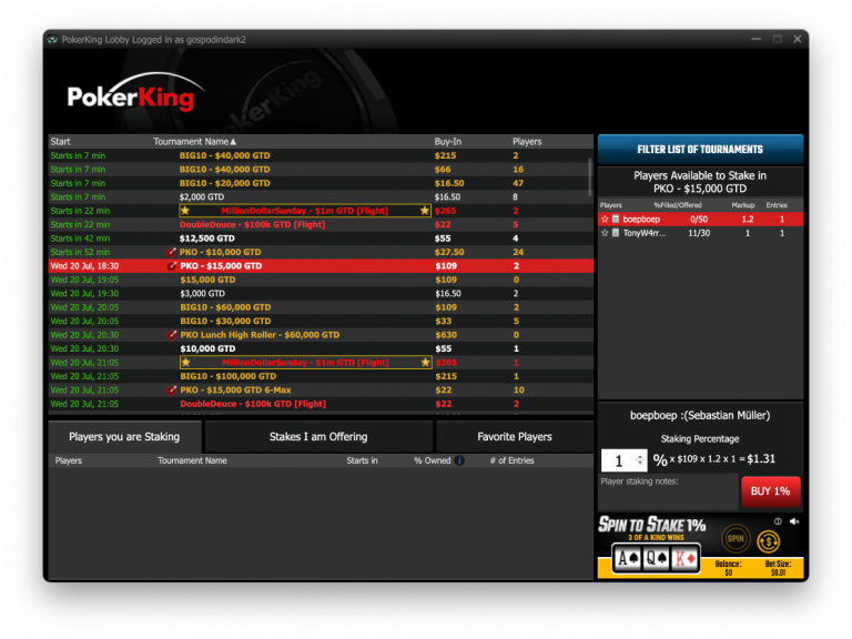 How Does Staking Work? :: PokerKing - Play Poker Online