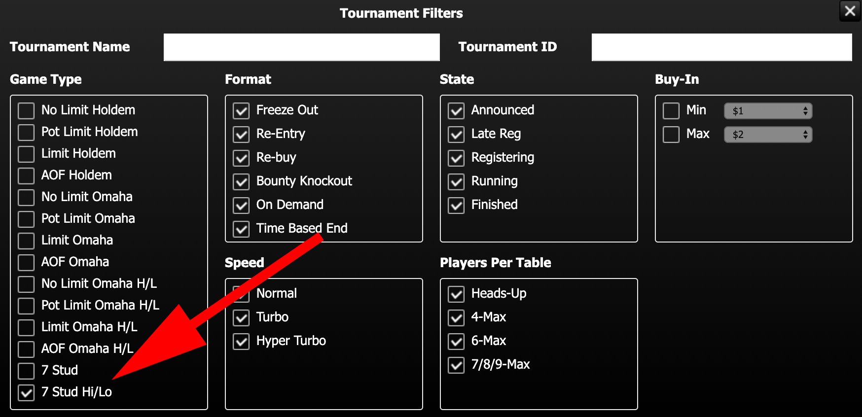 How to play Stud High/Lo