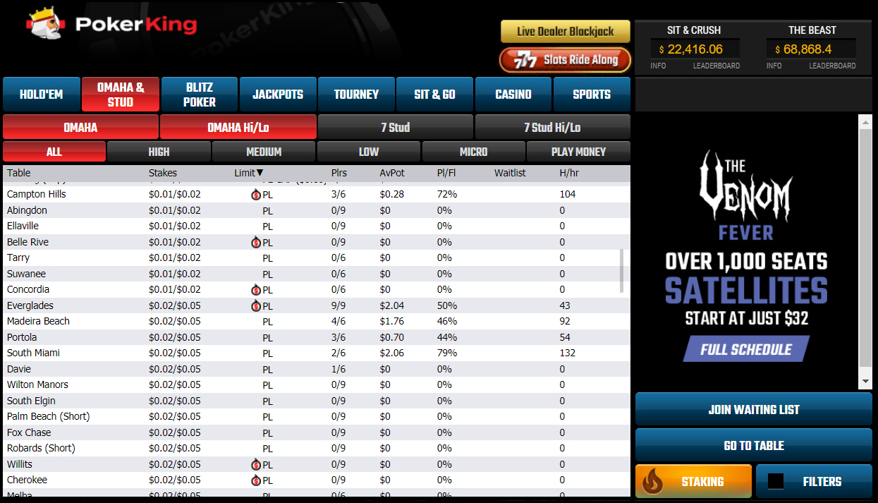 Pot Limit :: PokerKing - Play Poker Online