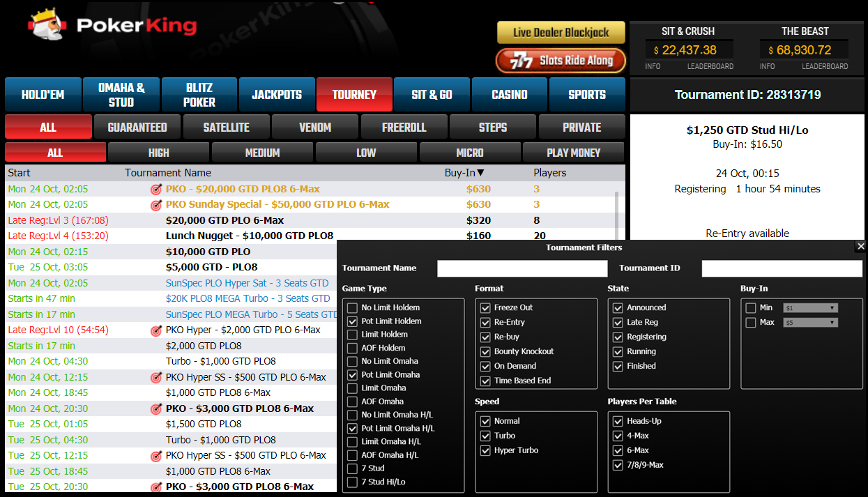 Pot Limit :: PokerKing - Play Poker Online